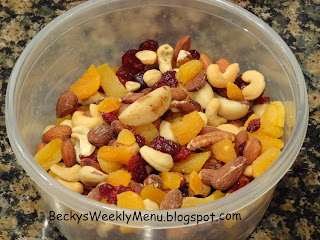 Your Weekly Dinner Menu: Energy Snack Mix
