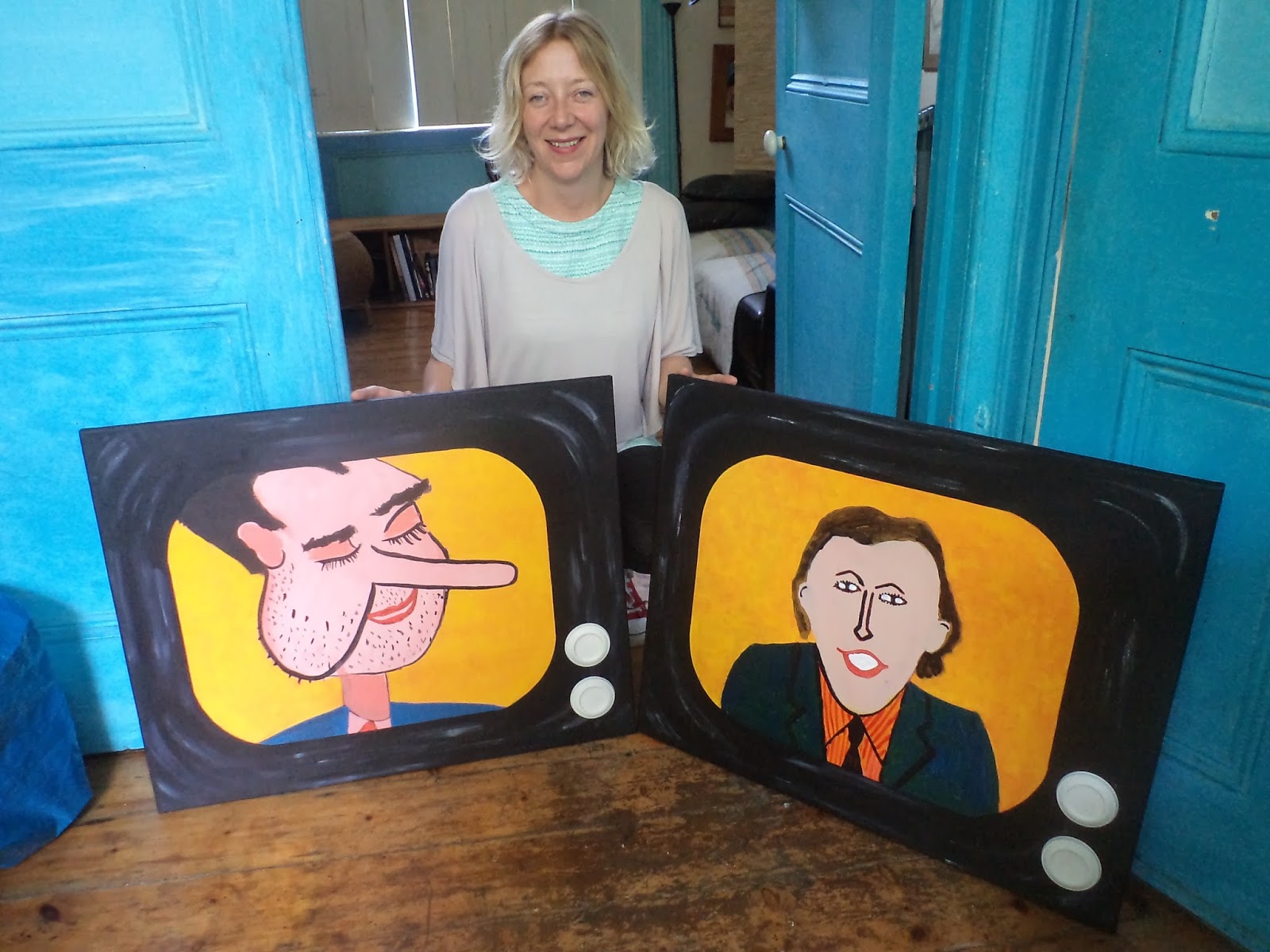 The Rebel Magazine: Sir David Frost painted by Harry Pye and Emma Coleman