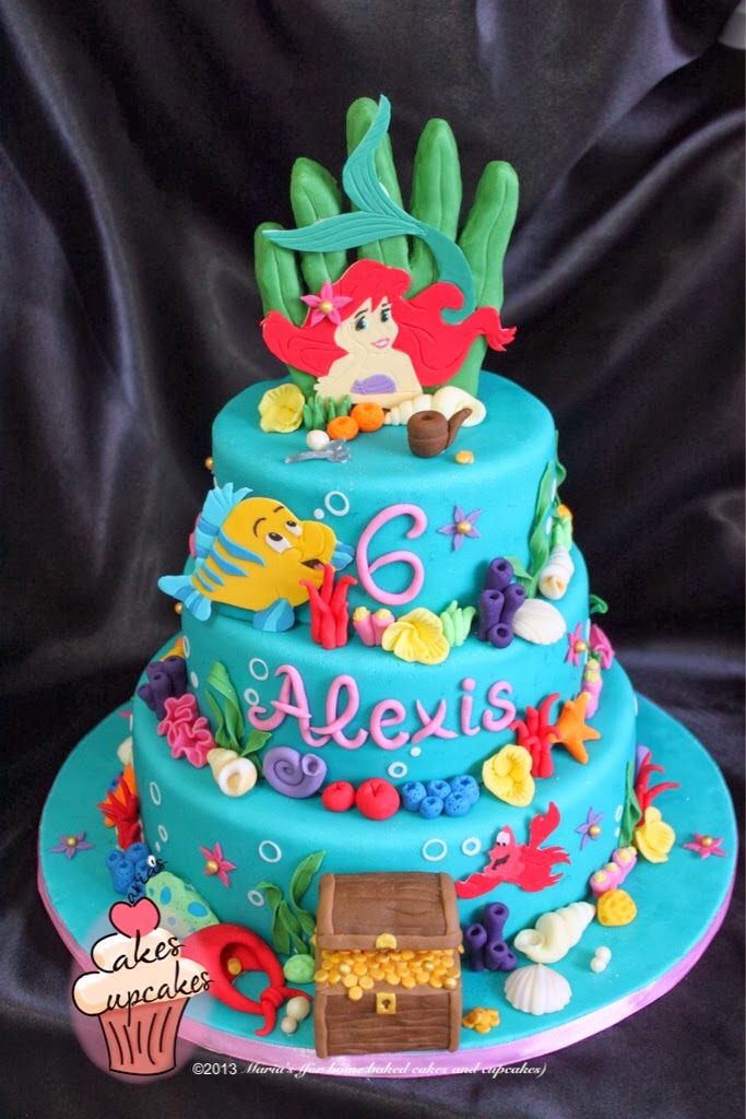 Princess+Ariel+cake.jpg (683×1024) | Mermaid birthday cakes, Little ...