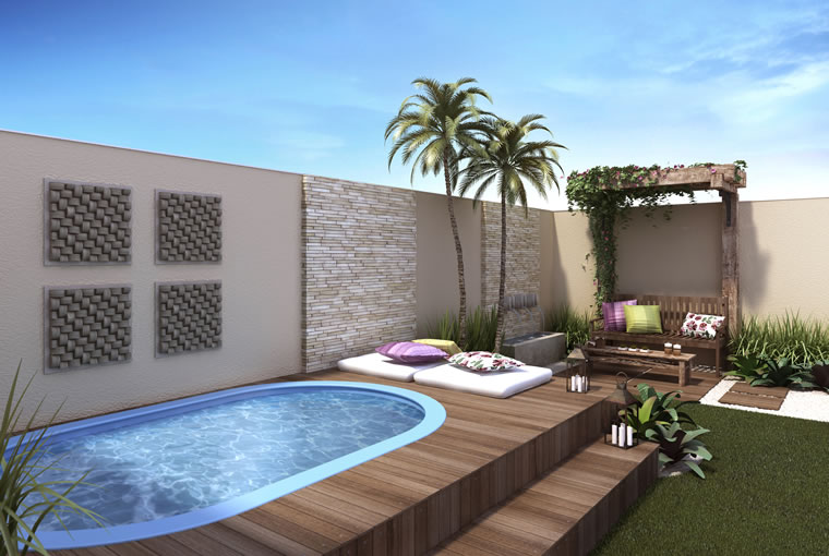 Coisas da Kátia...: Quintal decorados.