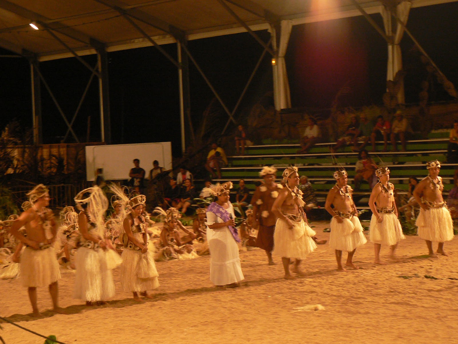 VOYAGE OF THE YACHT "SOLSTICE": We went to a sing and tamure dance ...
