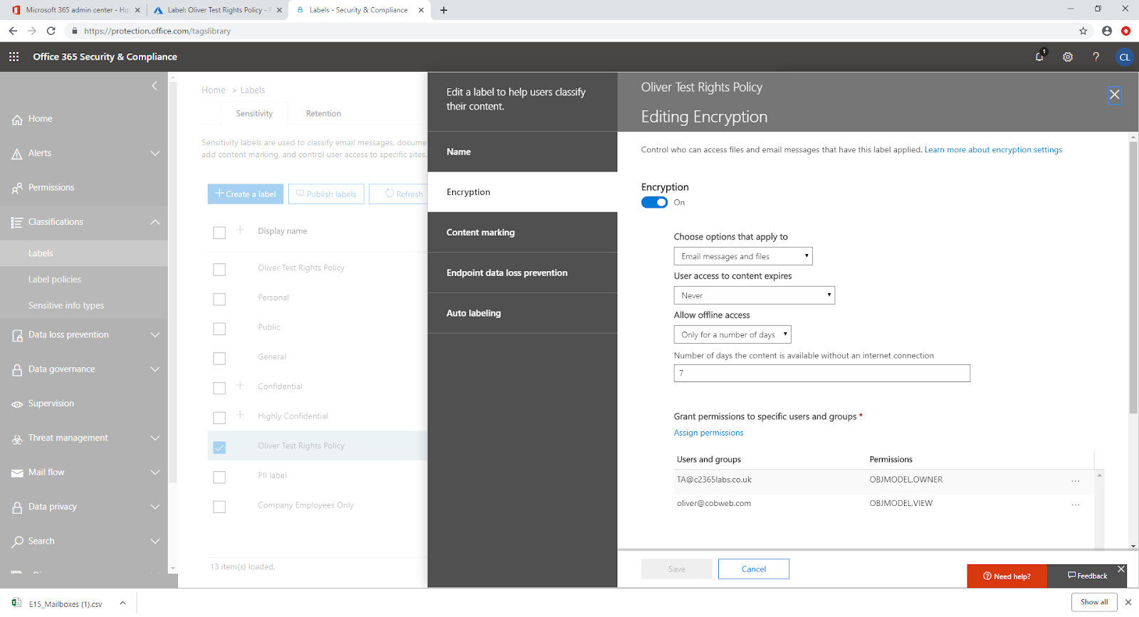 Wave16.com: Enabling Azure Information Protection Unified Labelling Preview