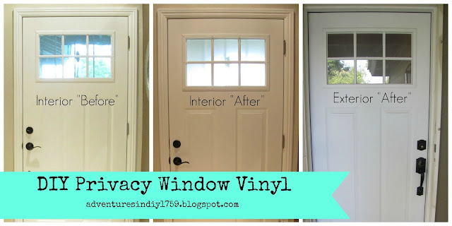 Adventures in DIY: DIY Privacy Window Vinyl