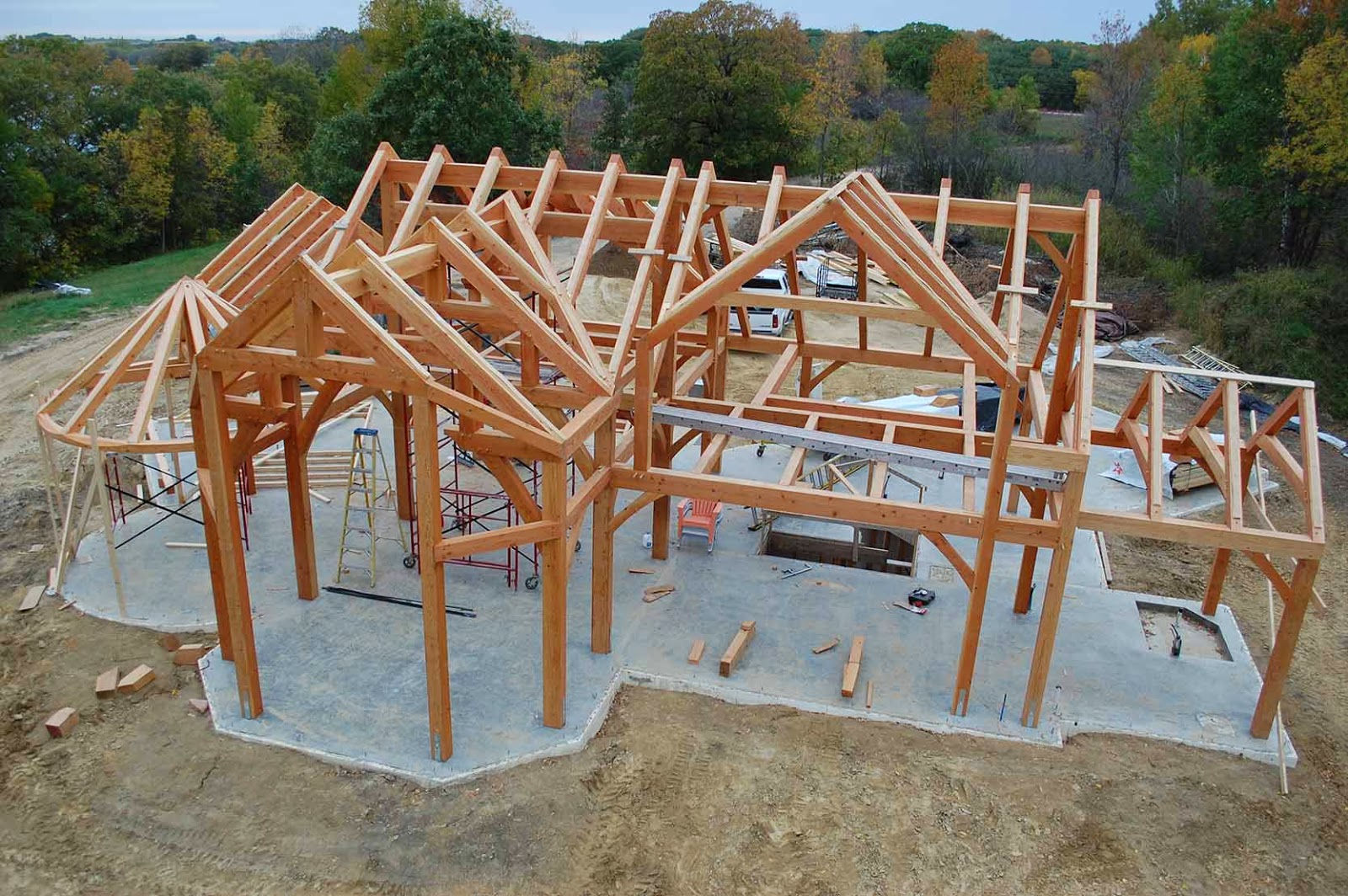 Timber frame - Timber Frames hold the structure of the building and the ...