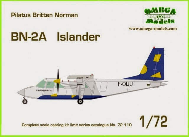 AIRPLANE SCALE MODELKIT: BRITTEN NORMAN BN-2 Islander