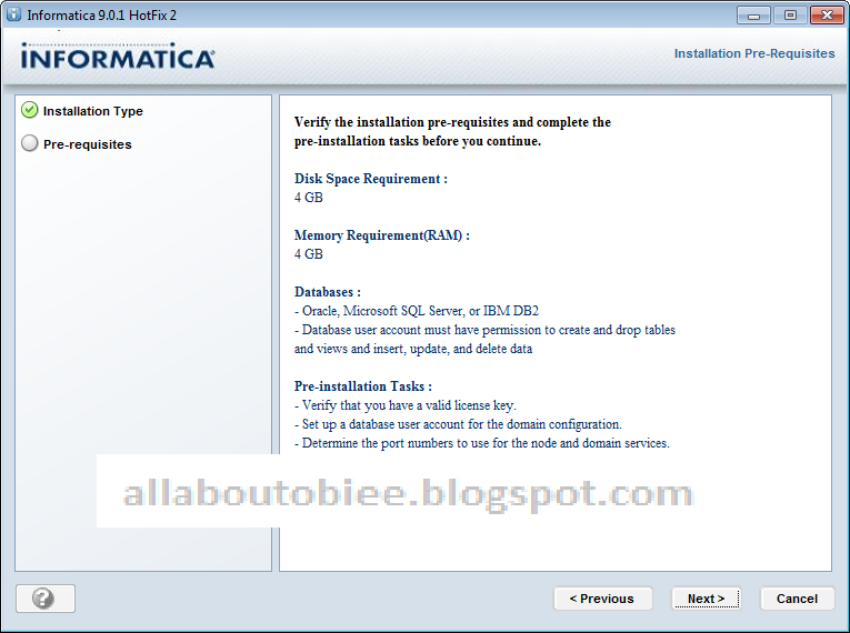 Oracle Business Intelligence: Windows 64bit Informatica 9.0.1 Server ...