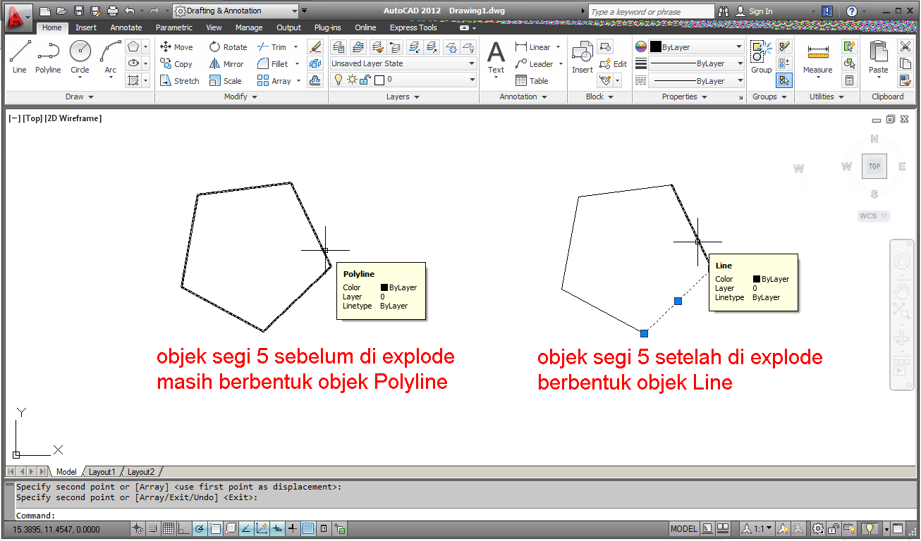 Post 21 : Perintah untuk Memisahkan Objek AutoCad part 1 - Go Auto CAD