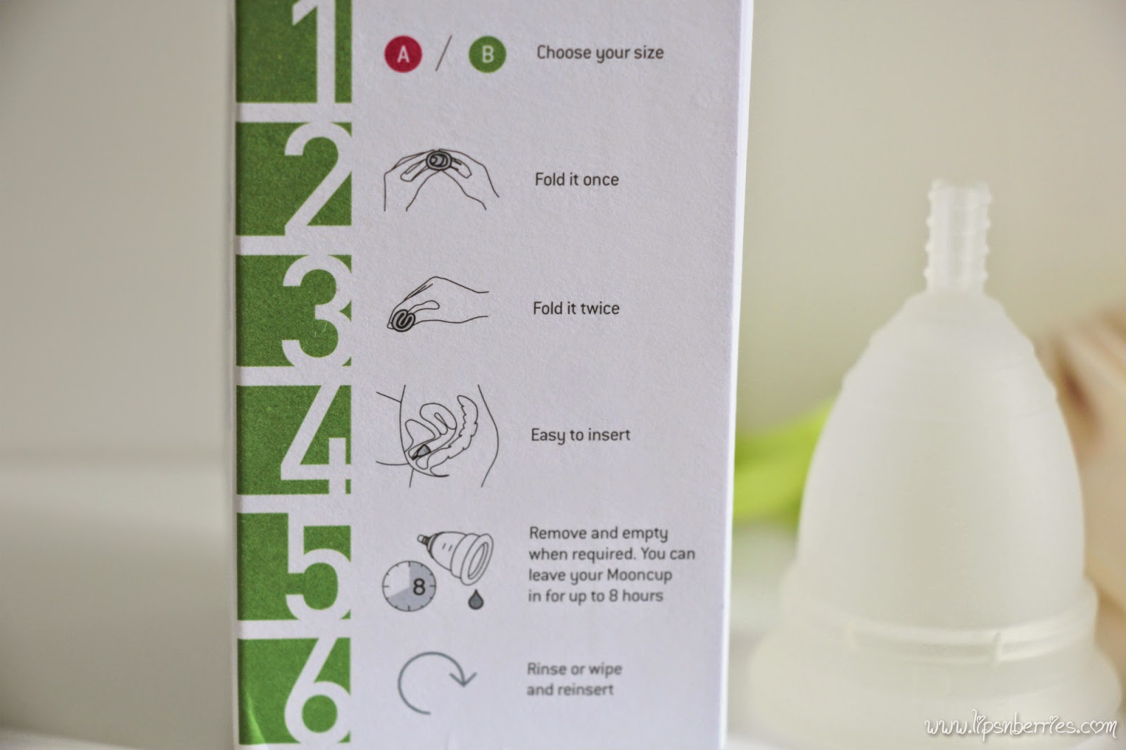 Mooncup Reusable Menstrual Cup Review! | LIPS n BERRIES