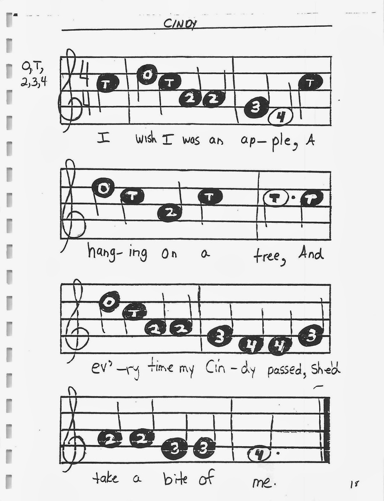 Miss Jacobson's Music: TONETTE SONG BOOK: PAGES 11-20