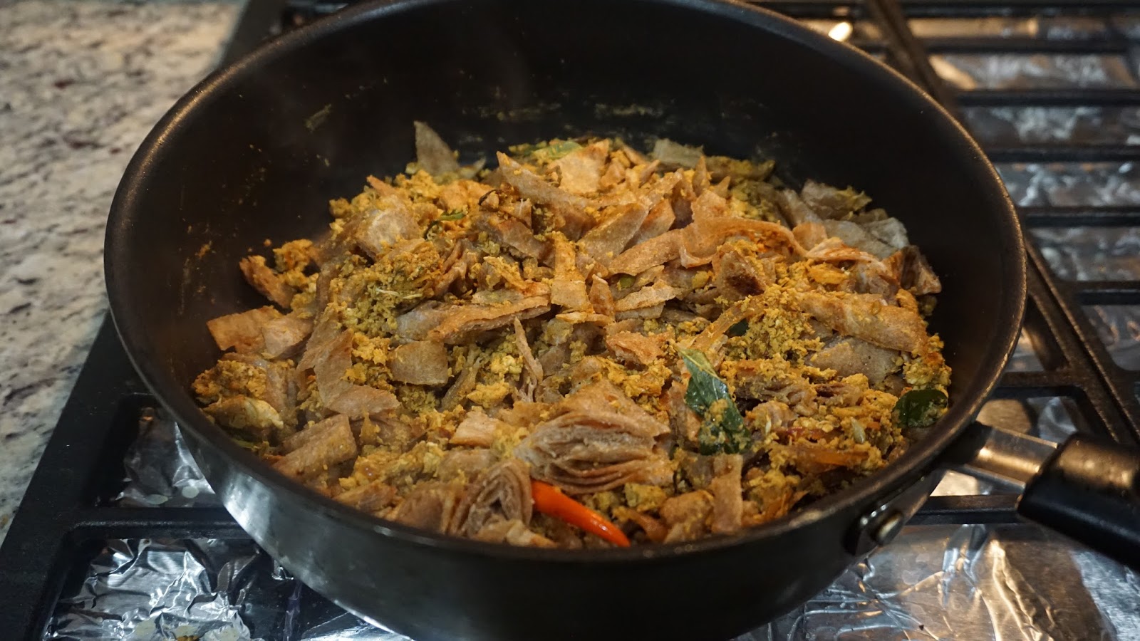 Amma's Kitchen Adventures: Spicy Chicken Kothu Chappathi (Roti) recipe ...