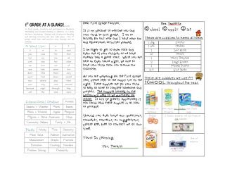 First Grade Fanatic!: First Grade Brochure