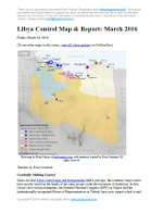 Libya Control Map & Report: March 2016 (Subscription) - Political ...
