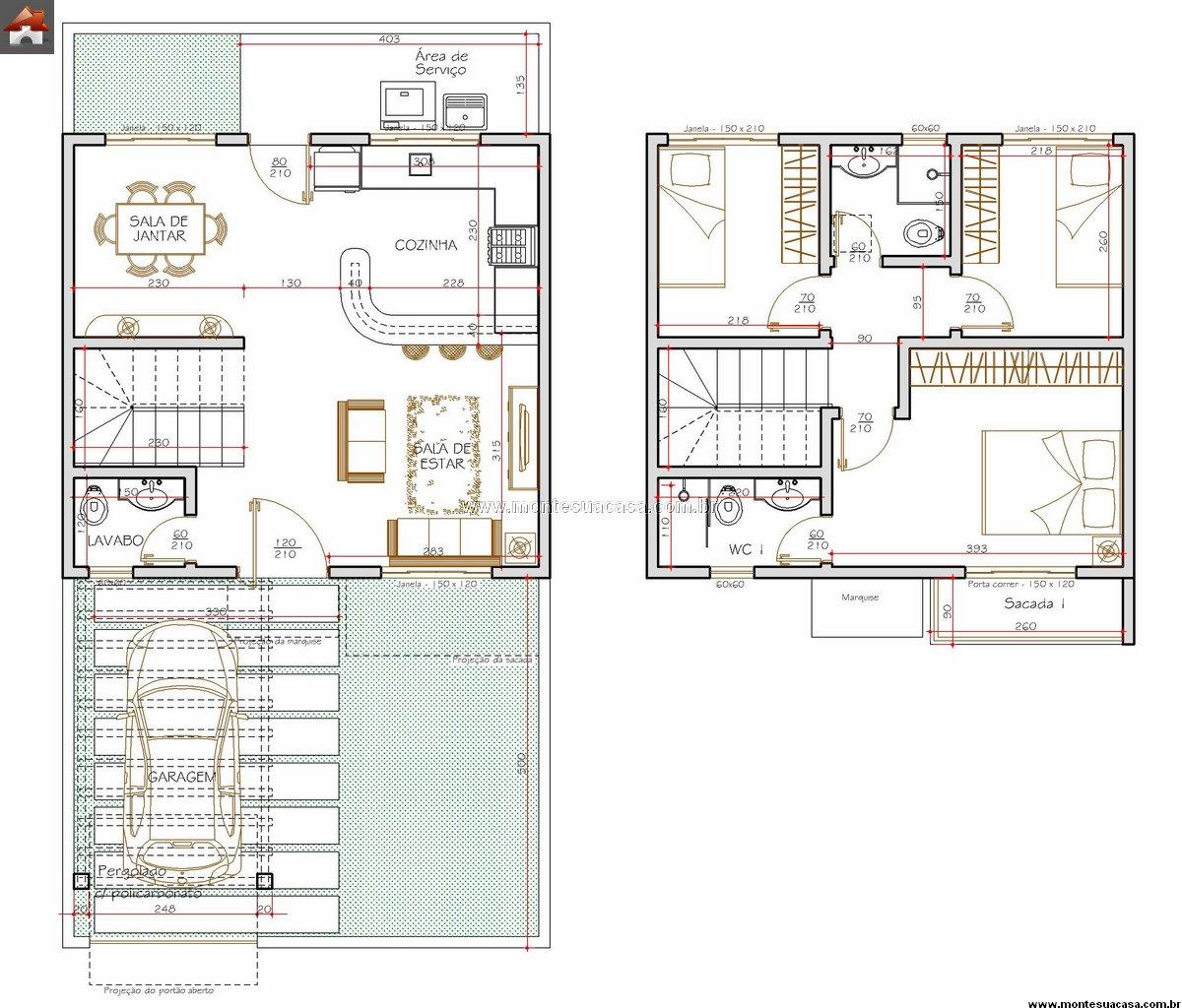 PLANTAS DUPLEX - CASAS RIO | Casas pré-fabricadas