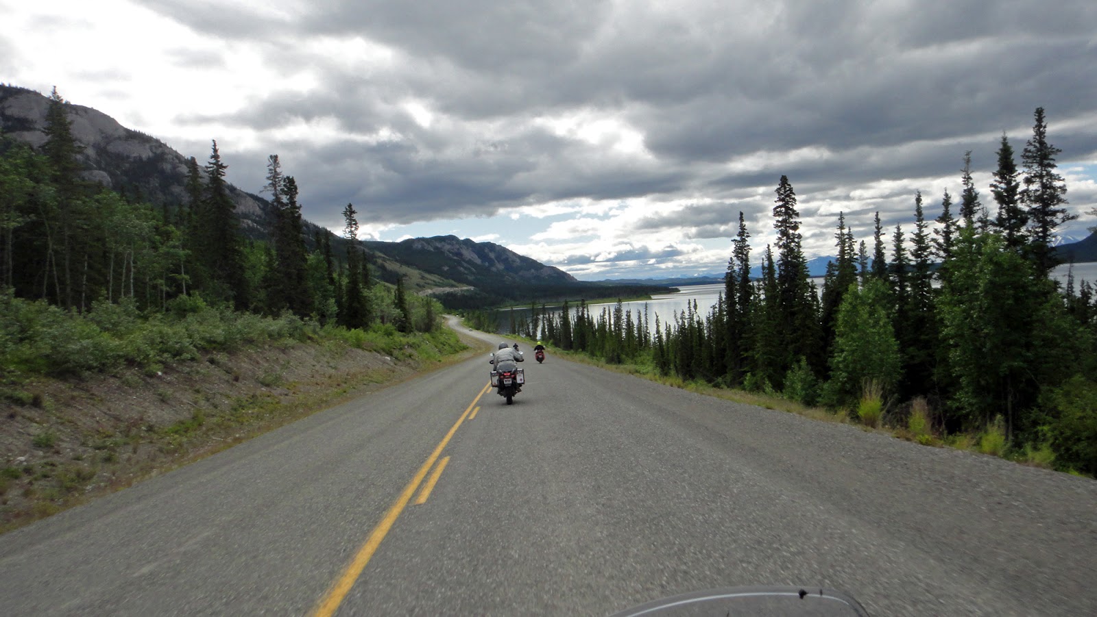 Riding the USA: Day 11 - Atlin, BC - First ride with the group