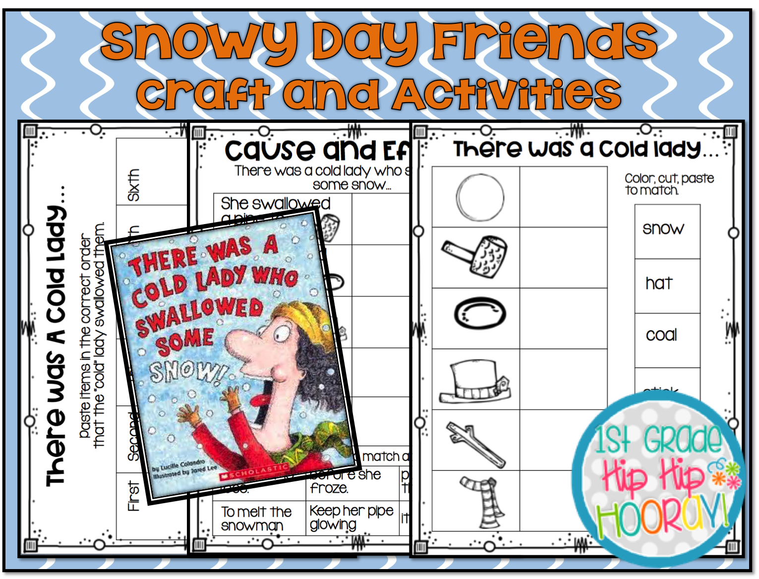 1st Grade Hip Hip Hooray!: Snowmen Friends...Activities and Craft