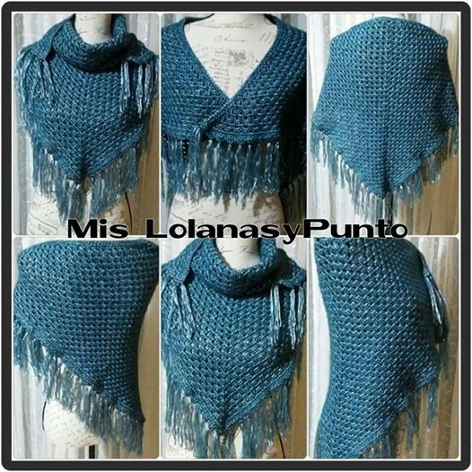 Diferentes formas de llevar un chal. | Mis LolanasyPunto