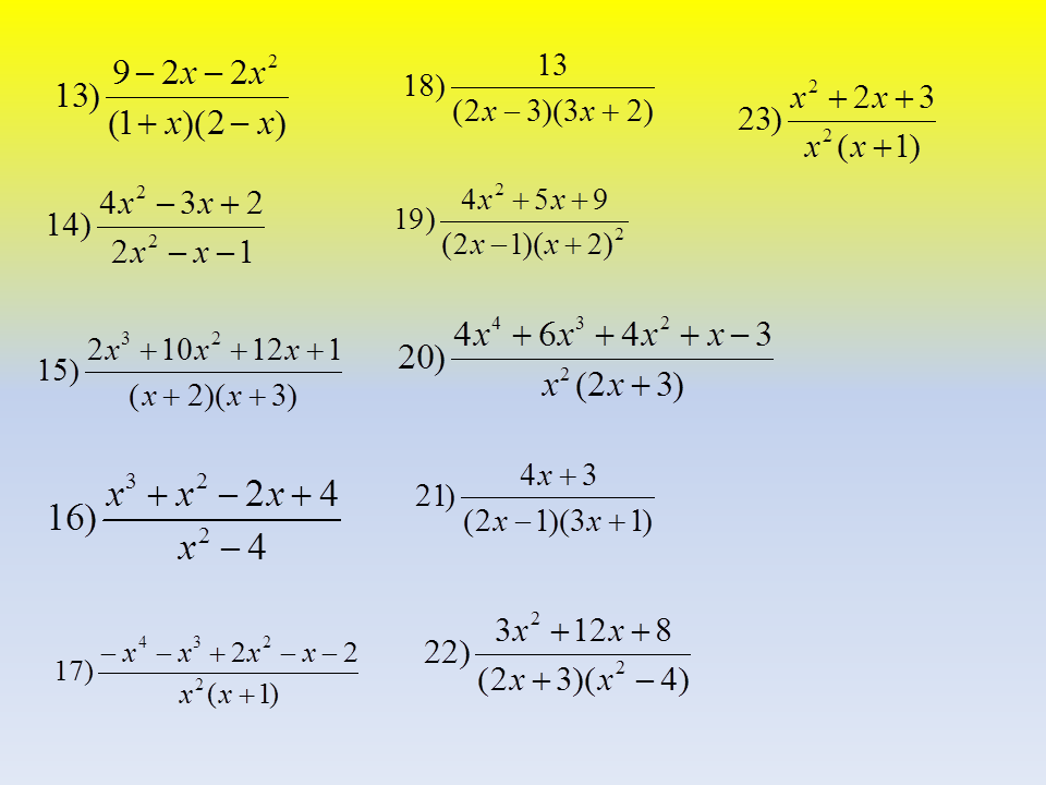 Math12: Chapter 1- Partial fraction