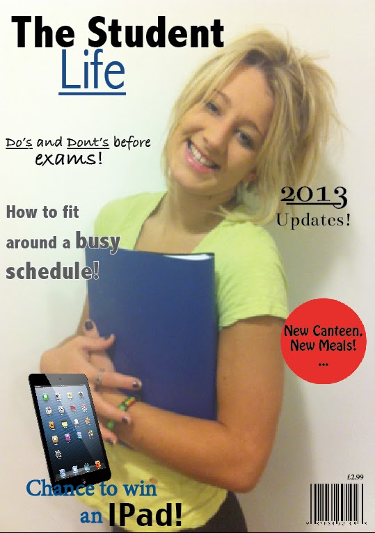 Student magazine front cover