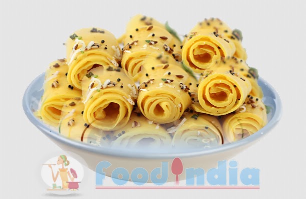 Khandvi Recipe | Gujarat Special Farshan Khandvi Recipe :: Indian Food ...