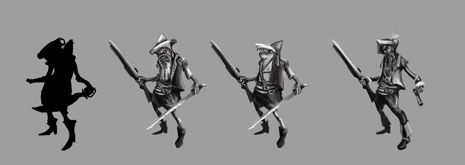 Vis Dev for Animation: Tu_Tran: Pirate_Academy_Characters