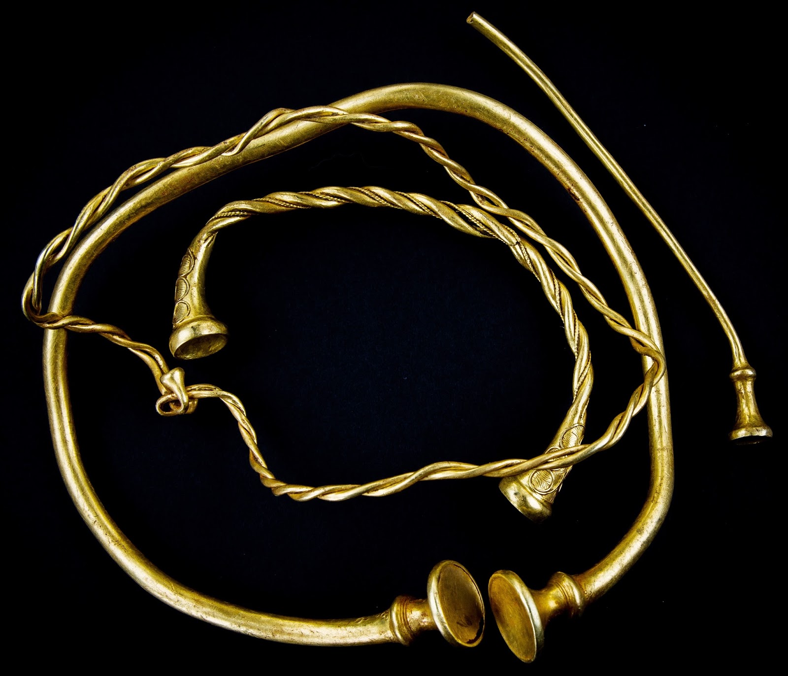 daily timewaster: Hoard of four Celtic gold torcs unearthed in ...
