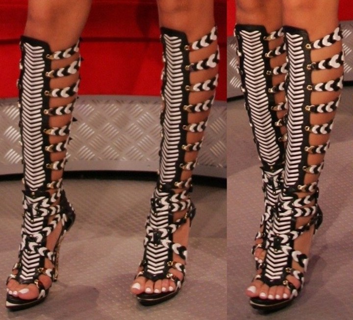 Knee High Gladiator Heels