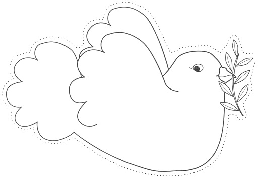 Palomas para recortar - Imagui