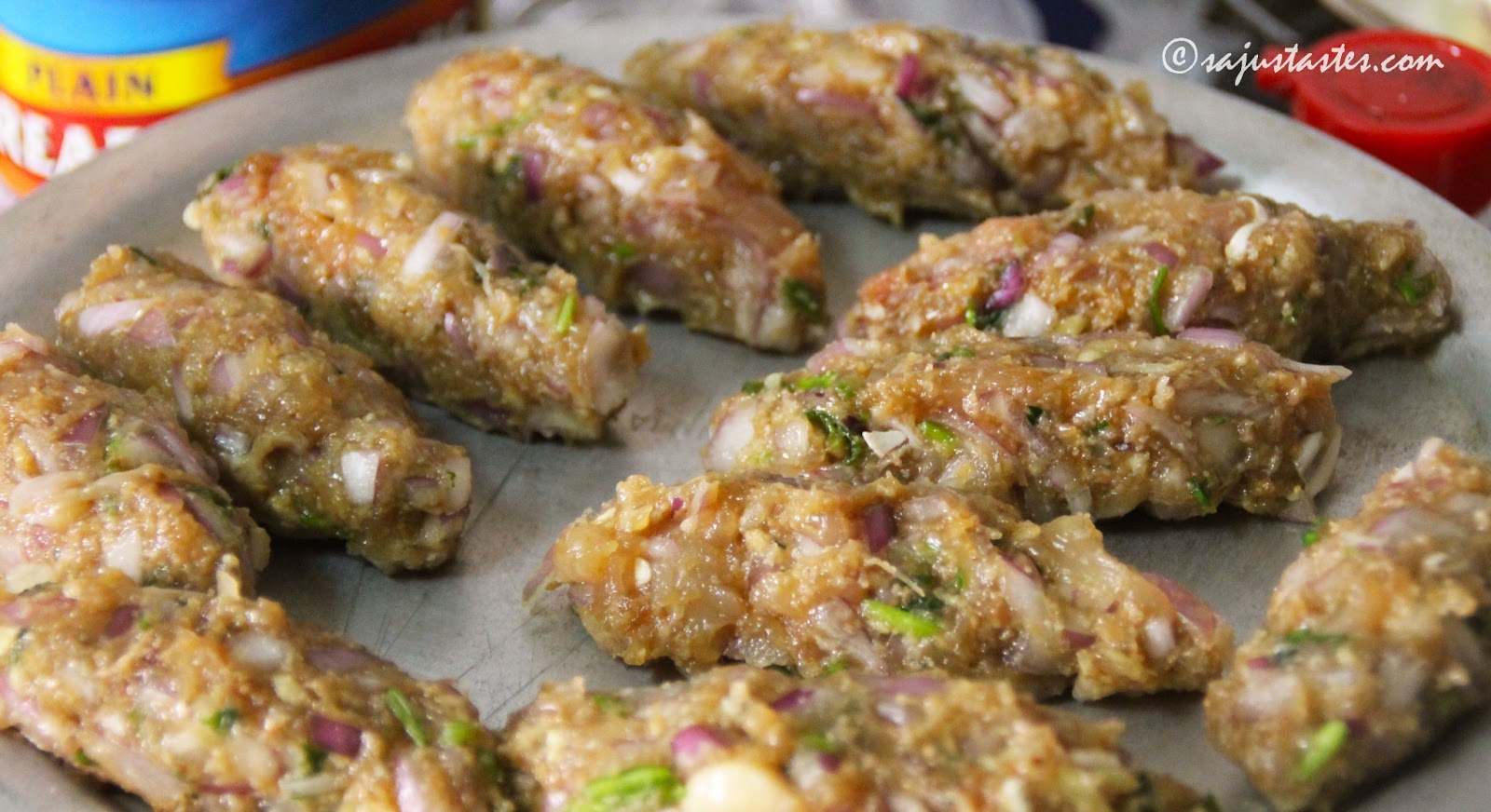 Saju's Tastes.......: Mini Chicken Kebabs (Fried Version)