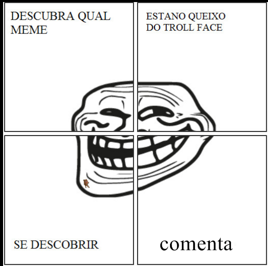 Sharekado: Meme no queixo do troll face