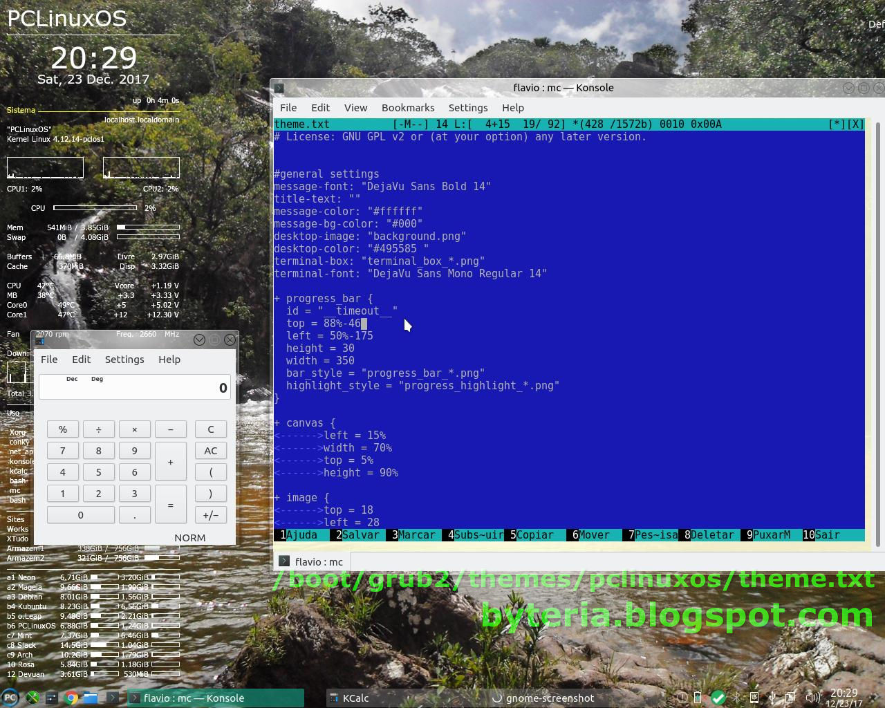 Byteria: PCLinuxOS - Live, install, config