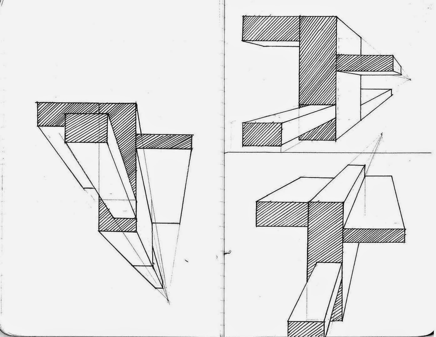 Christine's journey to architecture: 18 one point perspective