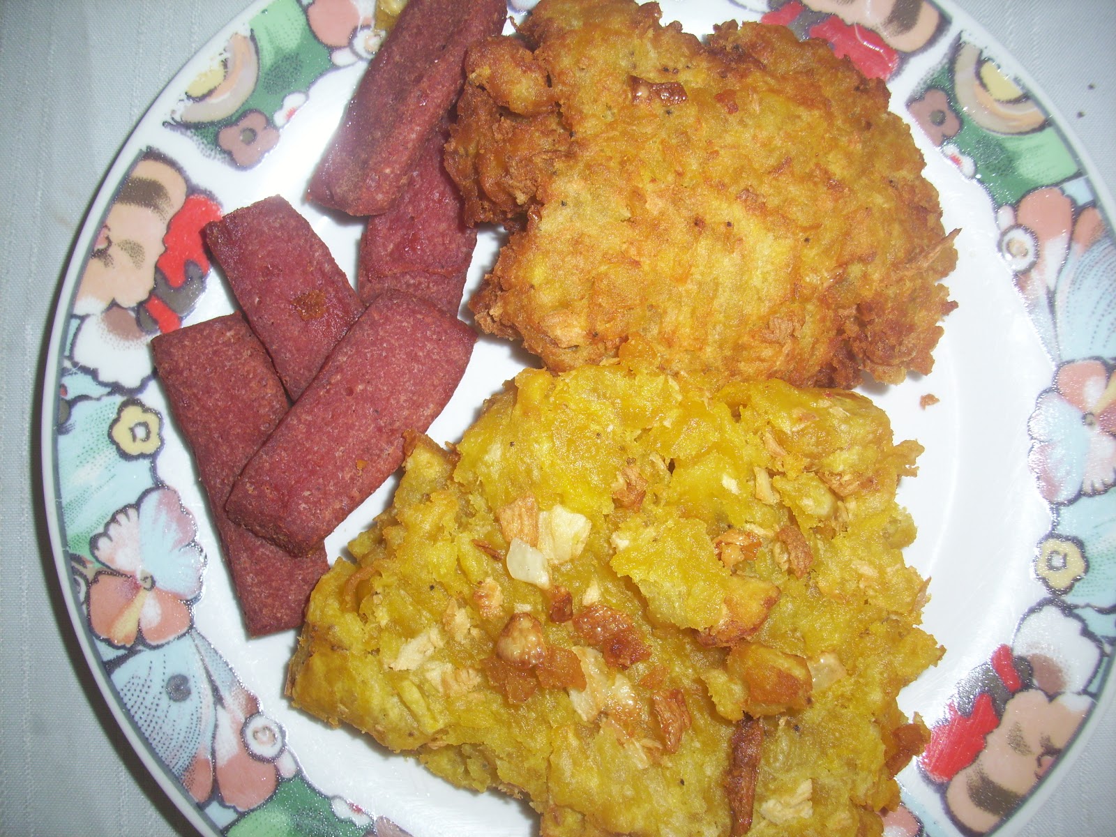 Cocina casera República Dominicana: Plátanos verdes majado con mucho ...