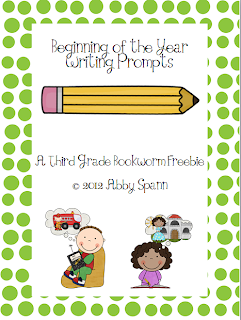 Classroom Freebies Too: Beginning of the Year Writing Prompts