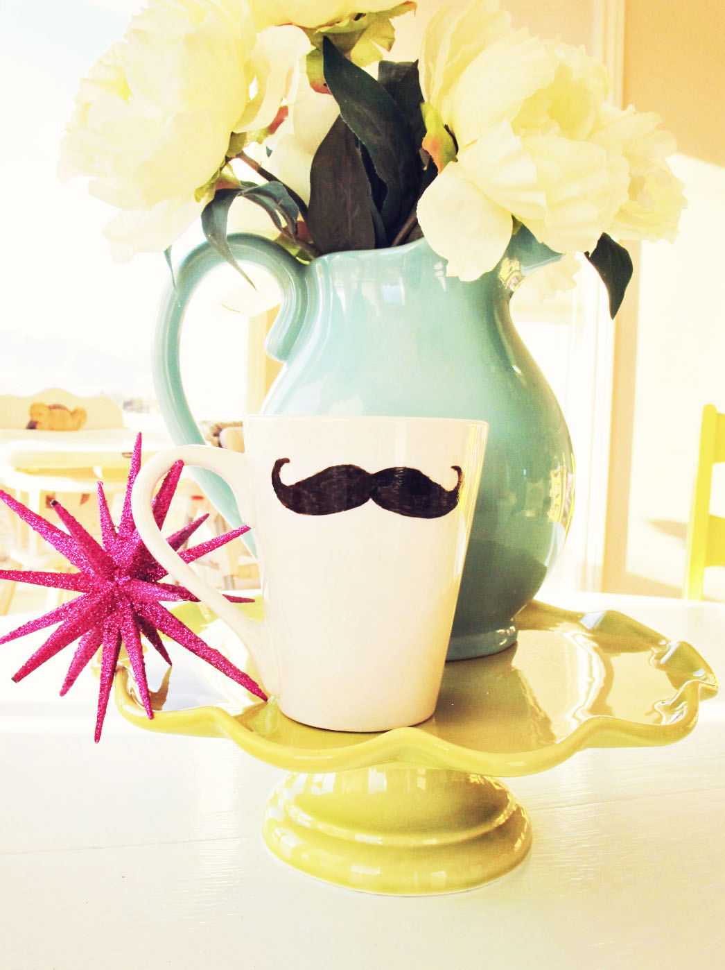 kandeej.com: DIY Craft & Gift Idea: Mustache Mug
