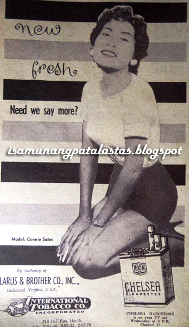 ISA MUNANG PATALASTAS: 222. For Women Who Smoke: CHELSEA CIGARETTES ...
