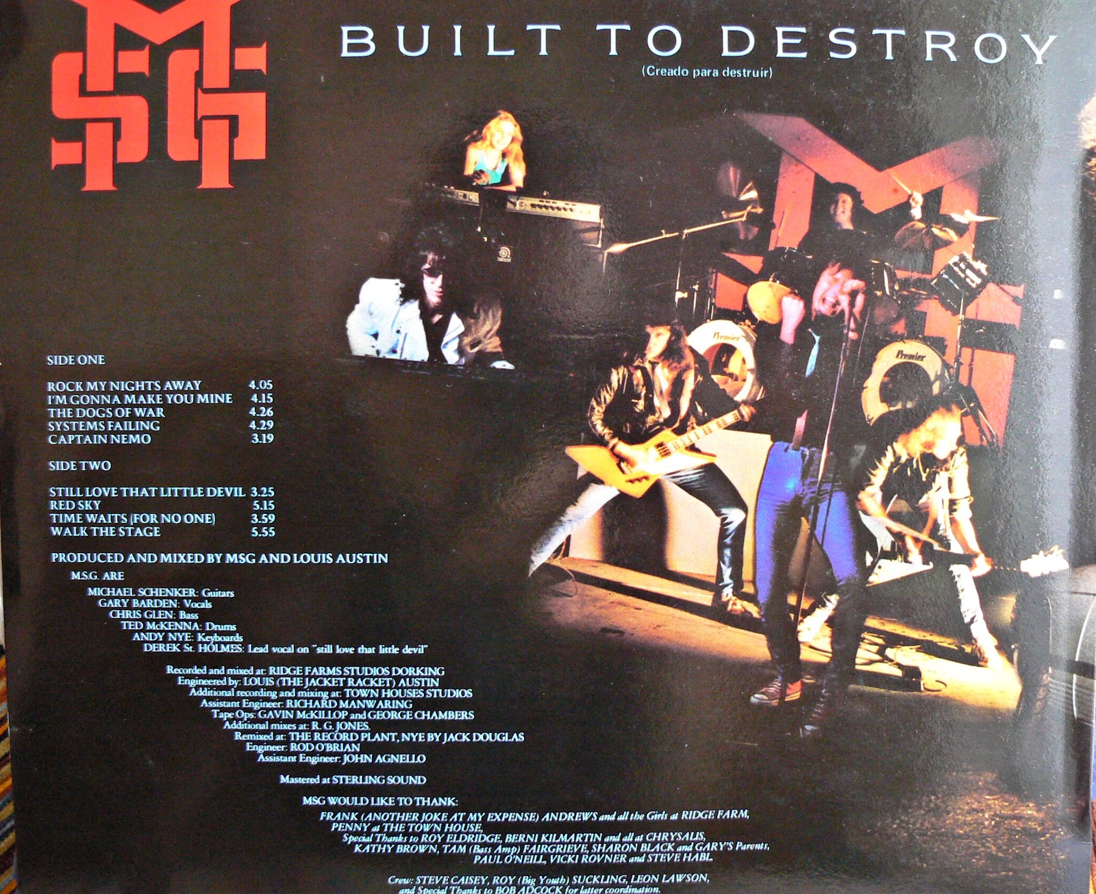ZEPPELIN ROCK: The Michael Schenker Group (MSG) - Built to Destroy ...