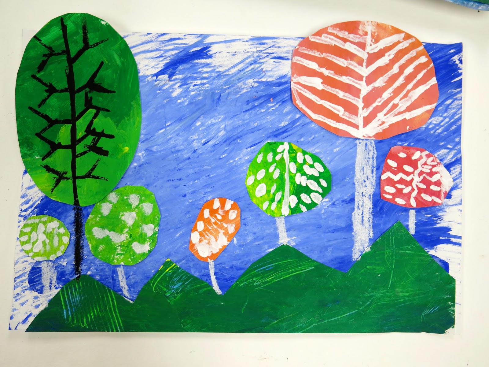 Cassie Stephens: In the Art Room: First Grade Landscapes
