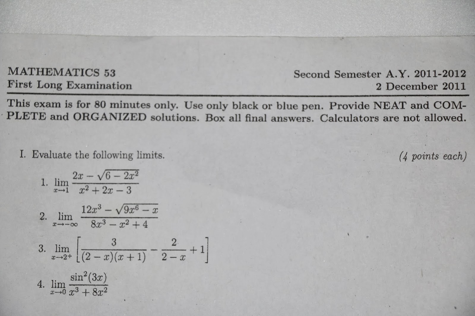 UPD Samplexes, Readings, and Materials: UPD Math 53 (Now Math 21) First ...