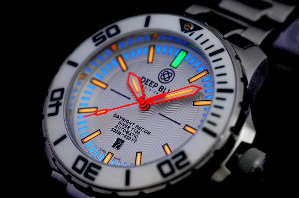 OceanicTime: DEEP BLUE DayNight Recon T-100 SWISS