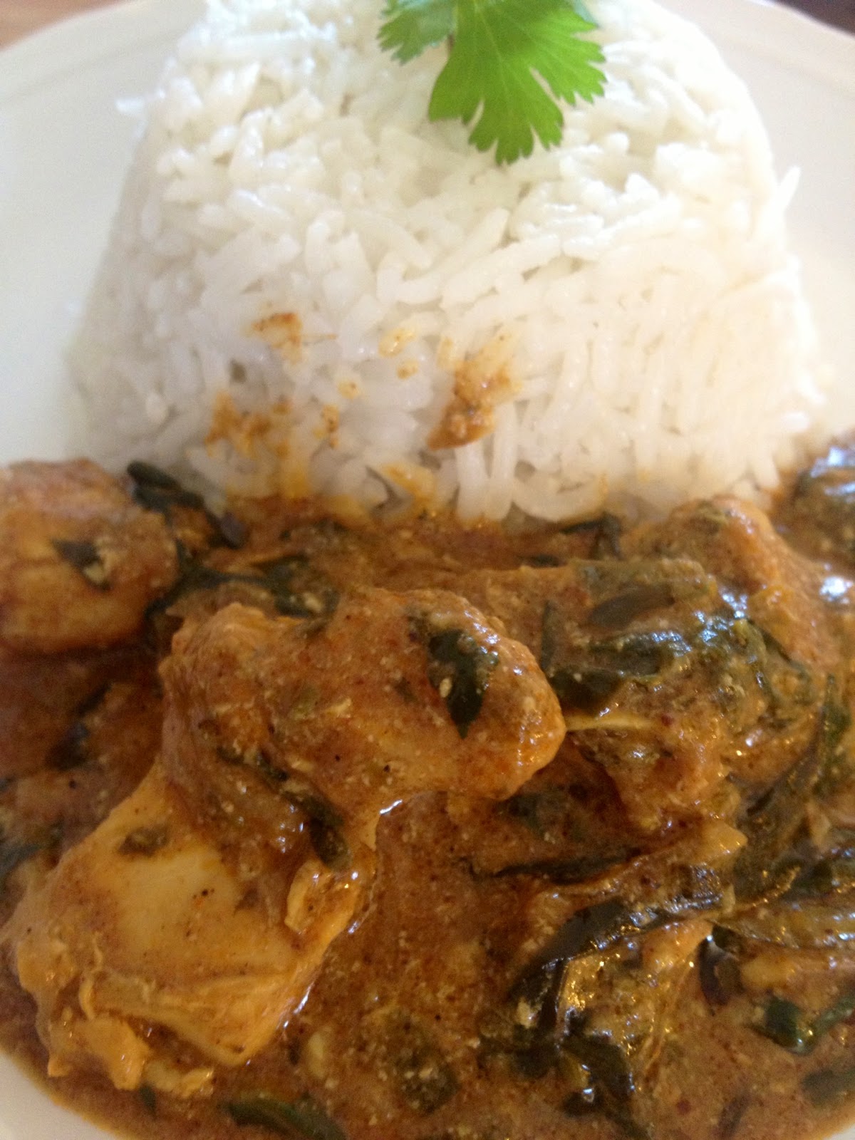 Stella's Meza: Wali wa nazi (coconut rice) with Peanut chicken stew ...