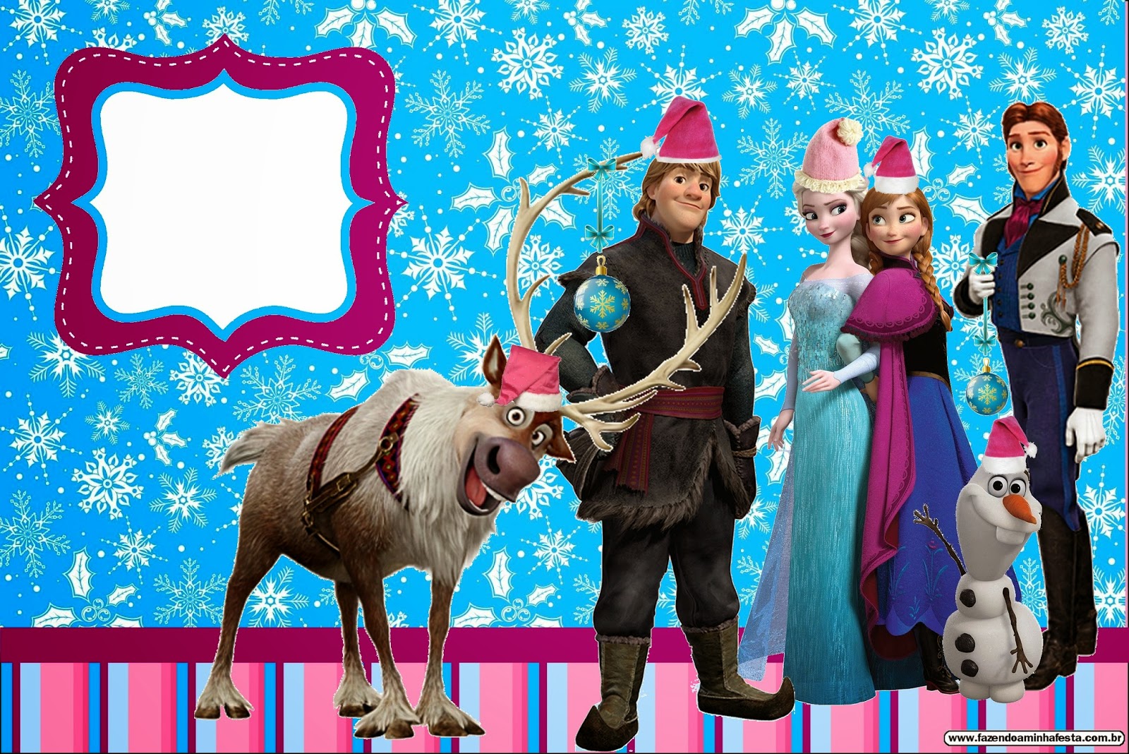 Frozen de Navidad: Invitaciones para Imprimir Gratis. - Ideas y ...