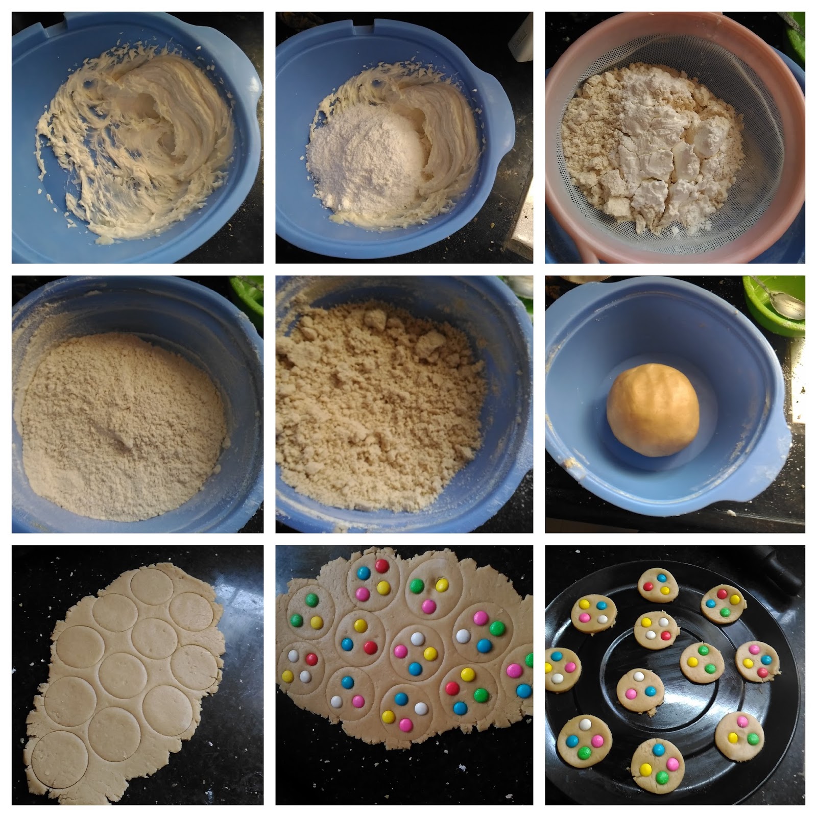 M and M / Gems Cookies with Whole Wheat Flour ~ Kurinji Kathambam