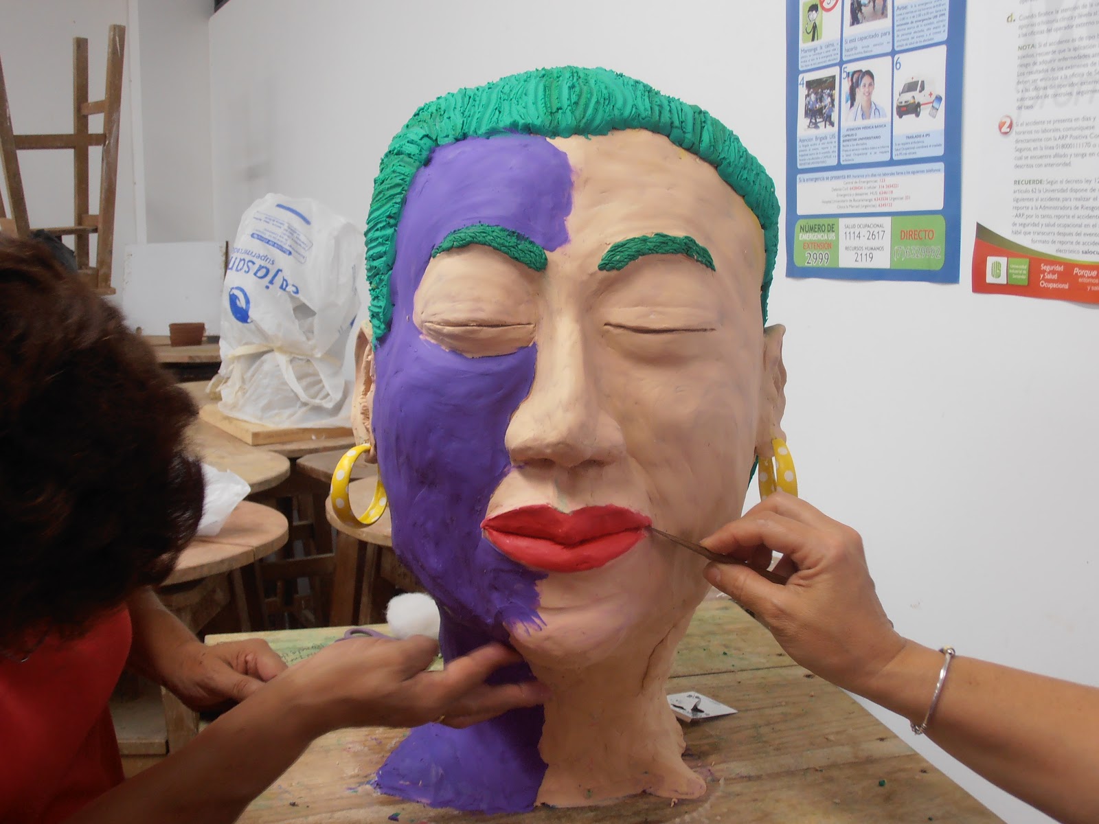 MODELADO: MODELADO DEL ROSTRO EN ARCILLA Y EN PLATILINA ESTILO ARTE POP