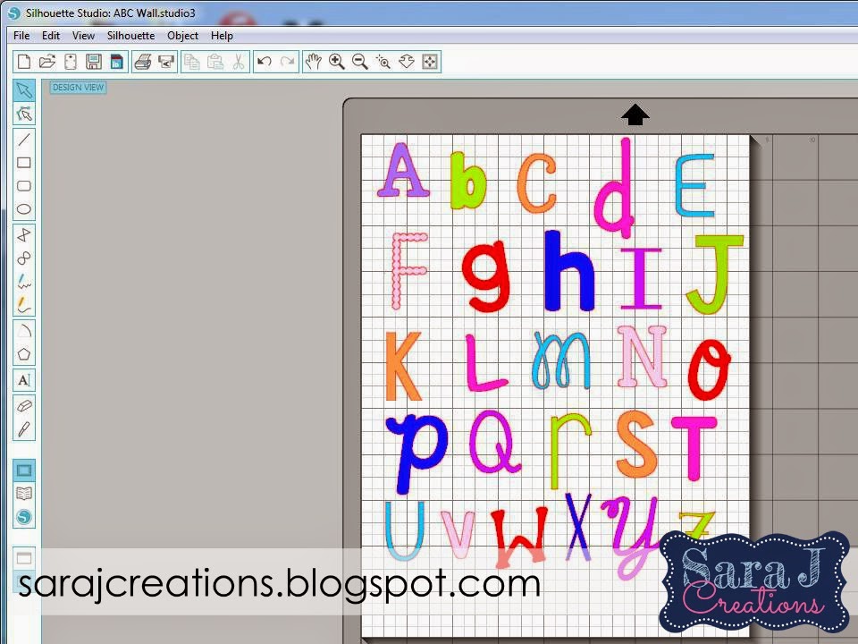 ABC Vinyl Wall Tutorial | Sara J Creations