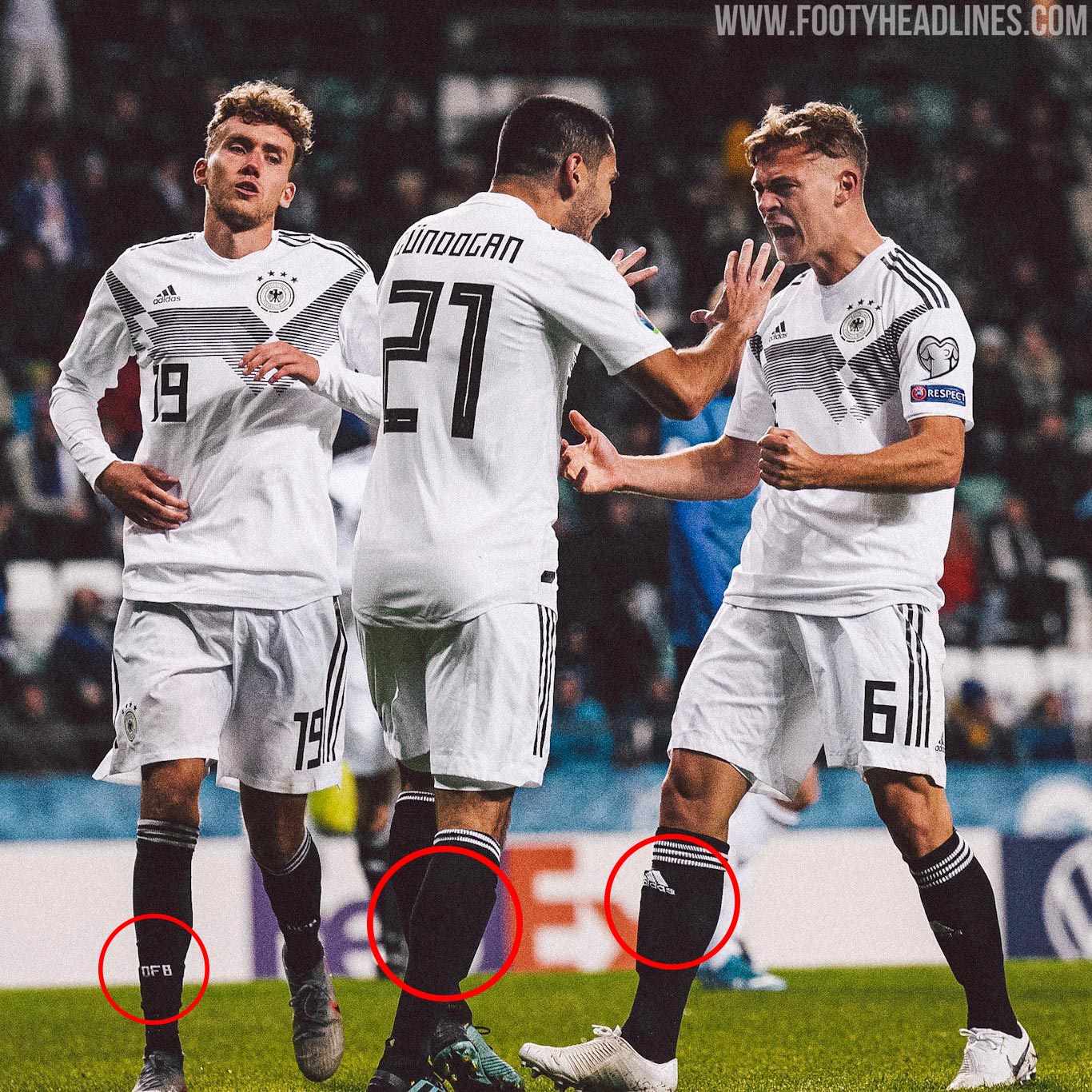 First Time Ever(?): Germany Players Wear Different Types of Black Socks ...