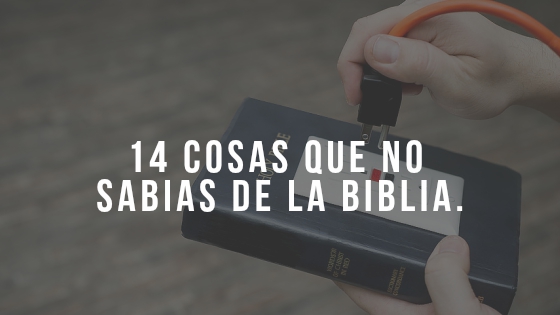 14 Cosas que no sabias de la Biblia.
