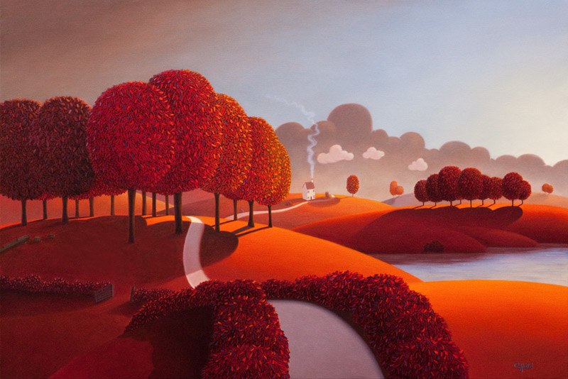 Paul Corfield, 1970 | Naïf Style Landscape painter | Tutt'Art ...