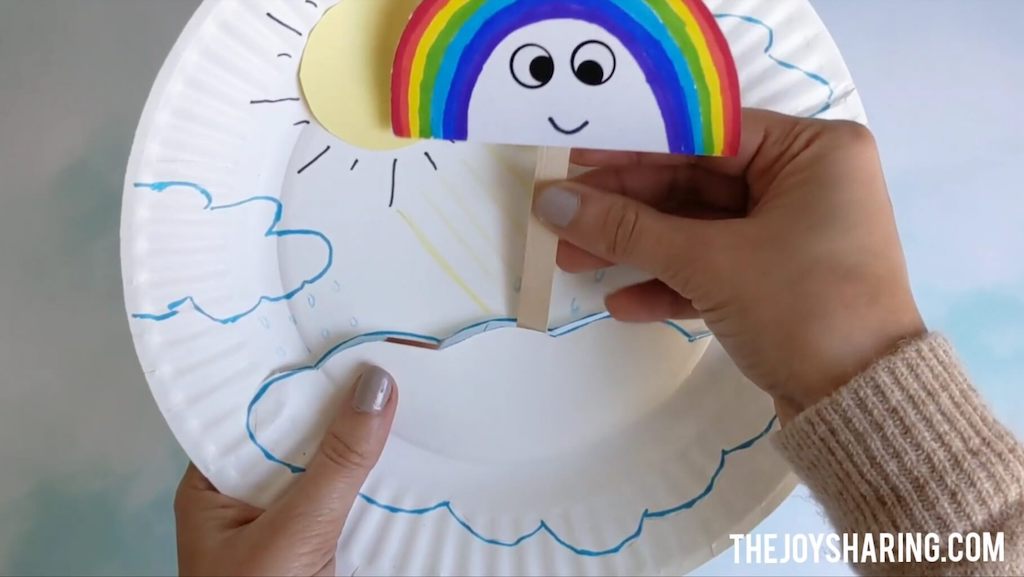 Rainbow Formation Paper Plate Craft - The Joy of Sharing