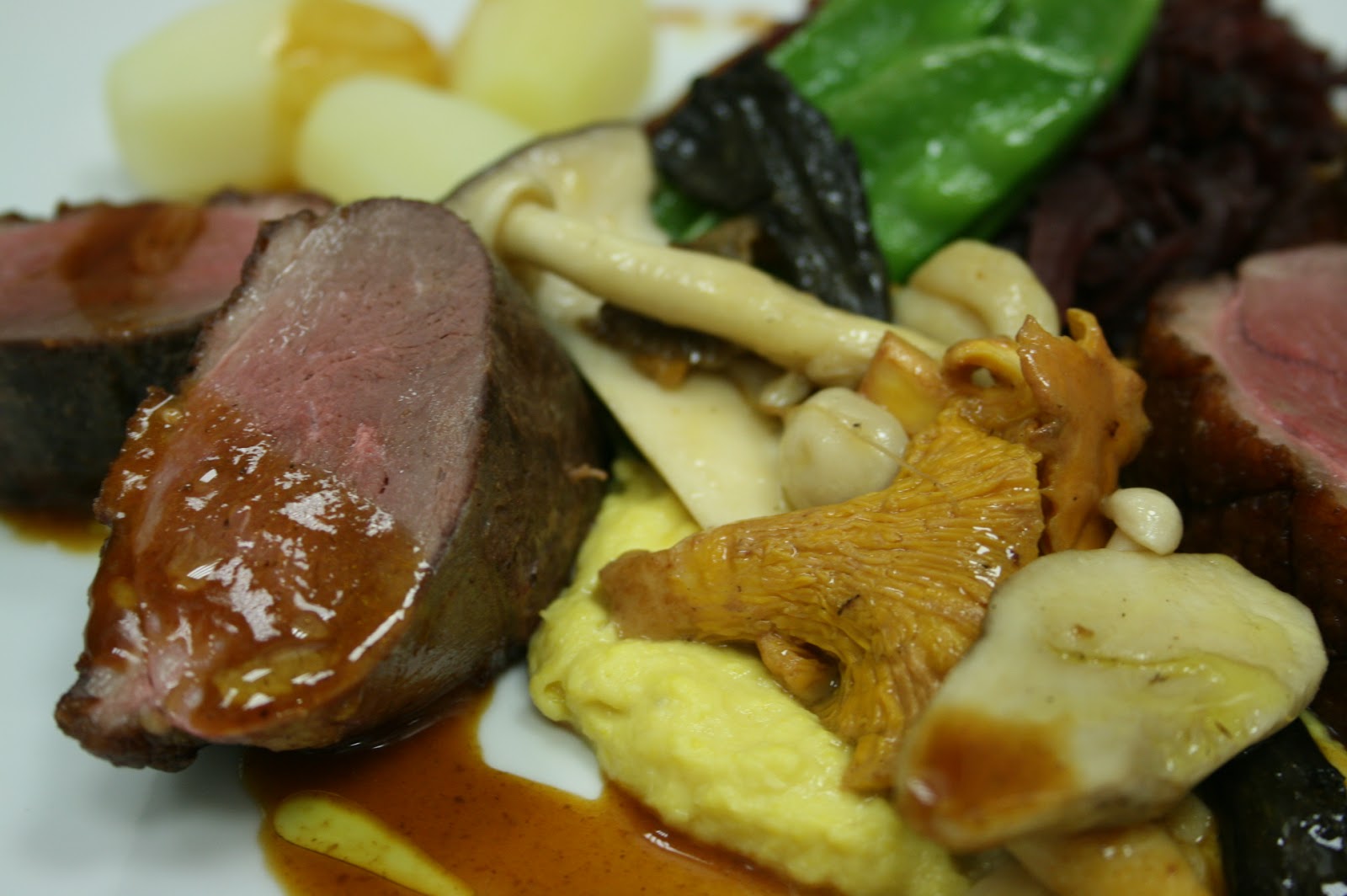 Country Gourmet Traveler: Duck Breast, Sweetcorn Puree, Wild Mushrooms