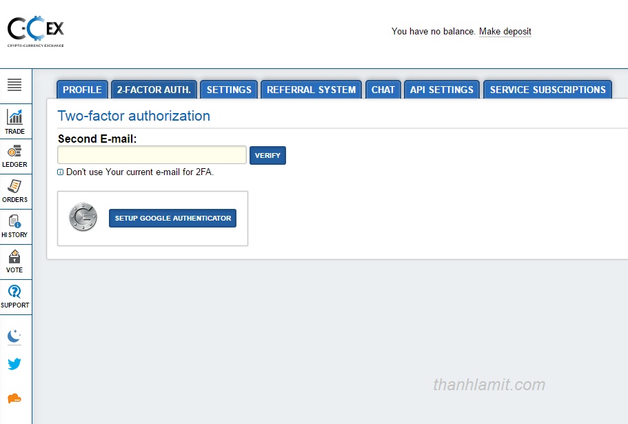 Hướng dẫn giao dịch ở C-Cex - Ngoaihoi.top
